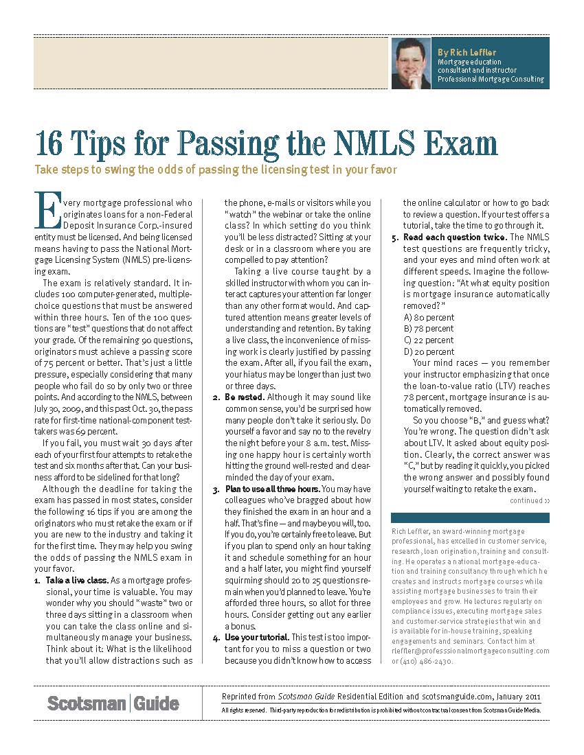 NMLS Pre-licensing 20 Hr - Classroom - Instructor Led - July 19-2-21st ...